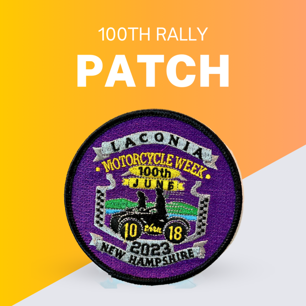 100th Laconia Motorcycle Week Patch – LMCW